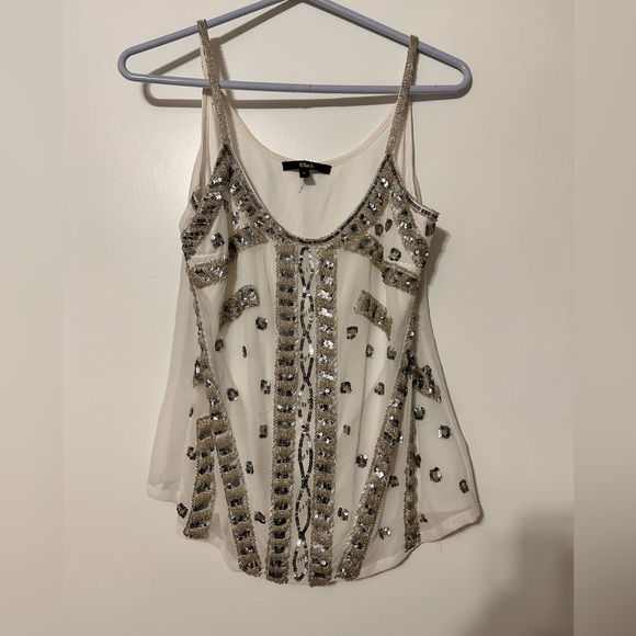 Black | Tops | Sequin Spaghetti Strap Top | Poshmark